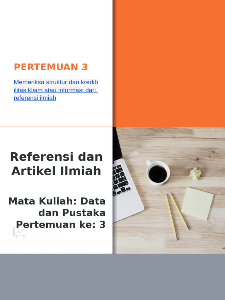 TM - 13 Struktur Artikel Ilmiah Dan Penilaian Referensi | PDF