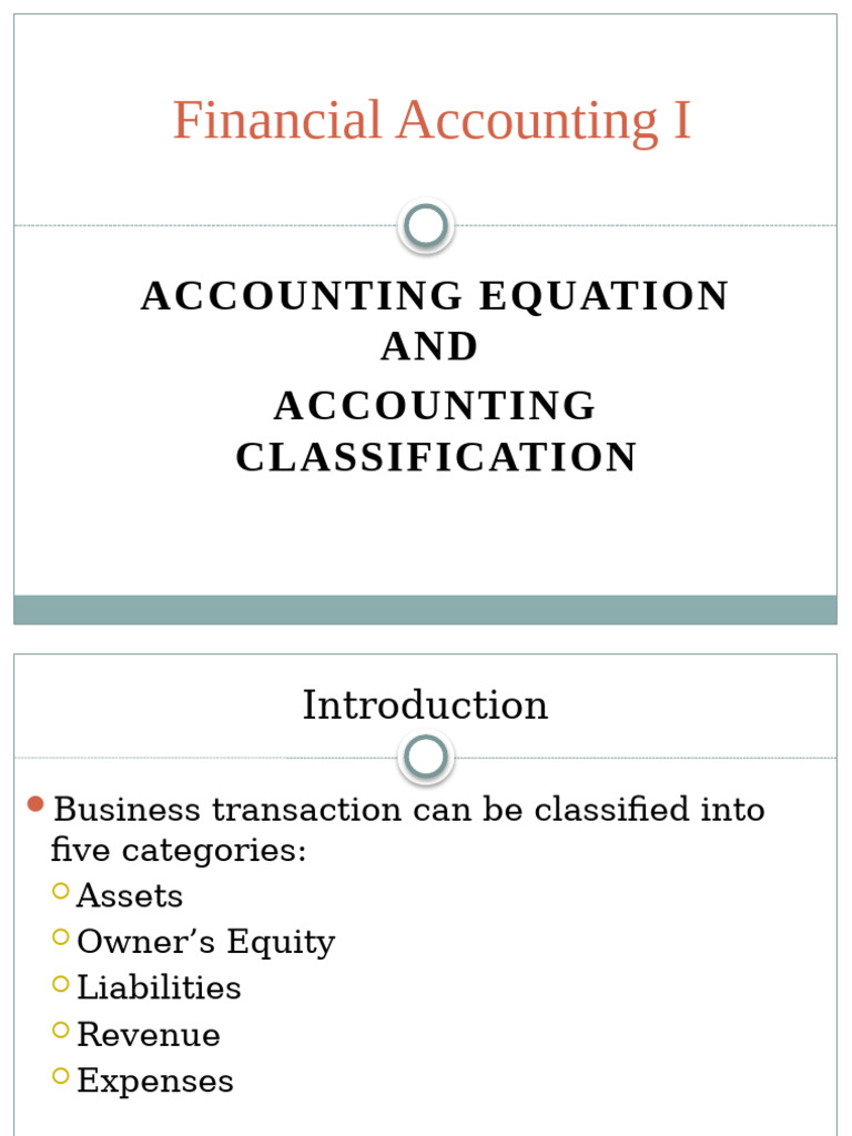 Understanding Accounting Equation Basics | PDF | Debits And Credits | Money