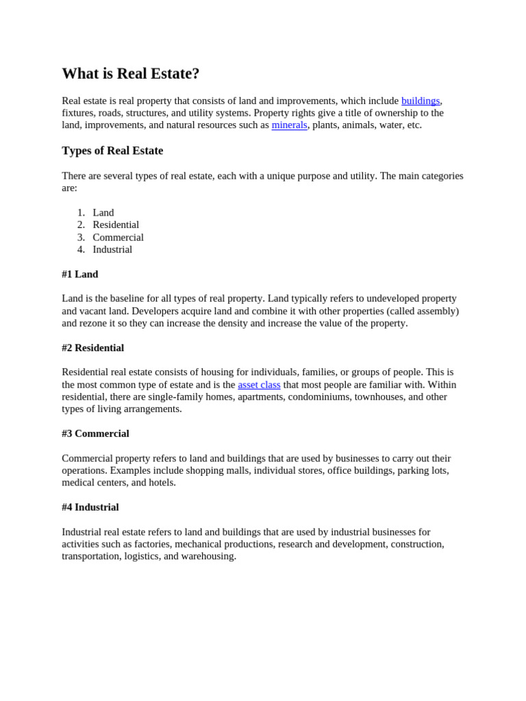 Real Estate | PDF | Taxes | Mortgages