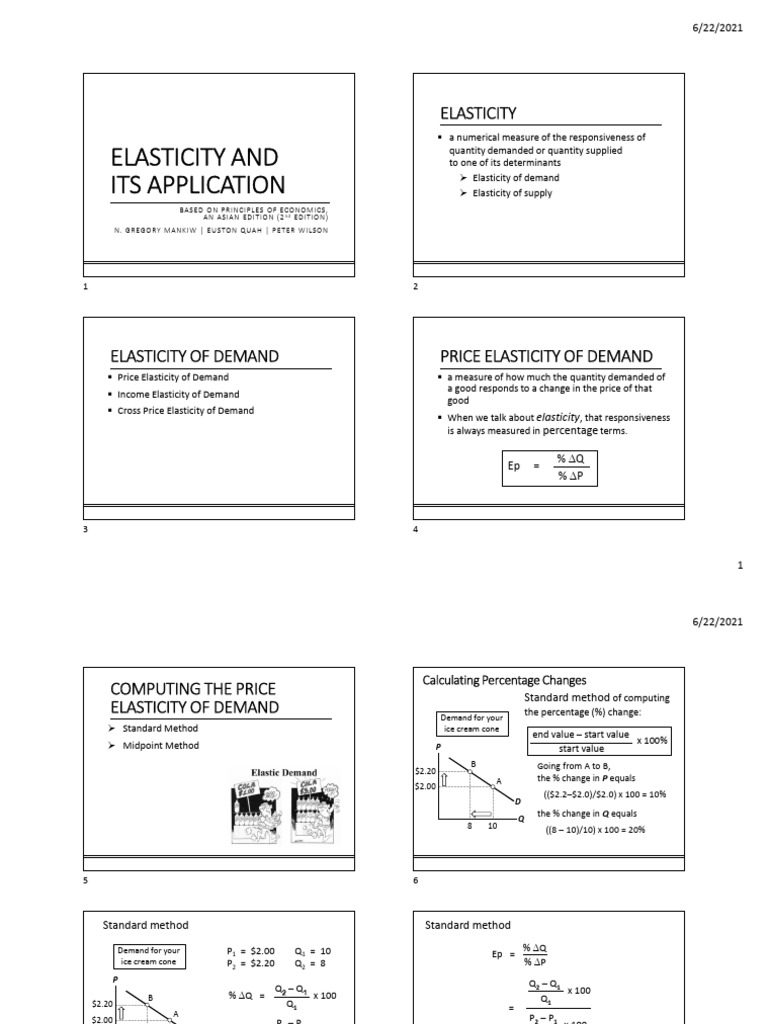 Understanding Elasticity in Economics | PDF | Demand | Elasticity ...