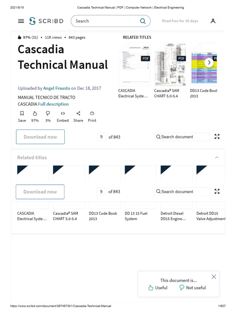 Cascadia Technical Manual - PDF - Computer Network - Electrical Engineering01 | PDF