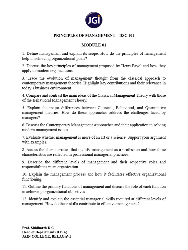 Principles of Management- Assignment | PDF | Corporate Social ...