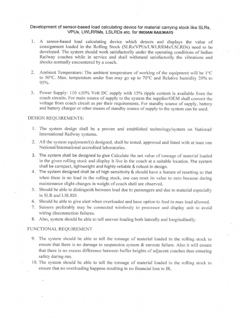 Load Calculating System | PDF