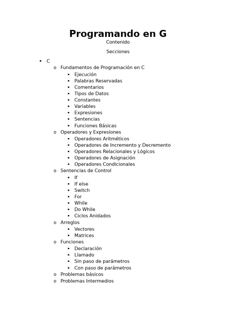 Programando en C | PDF