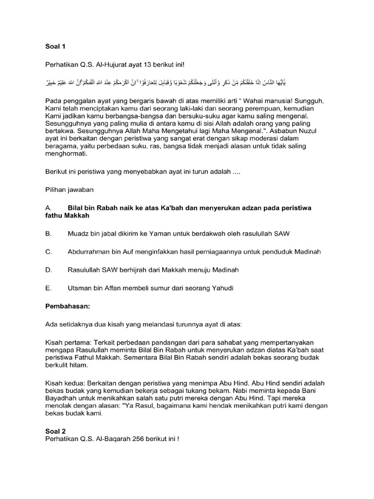 Soal Moderasi PPPK 2024 | PDF