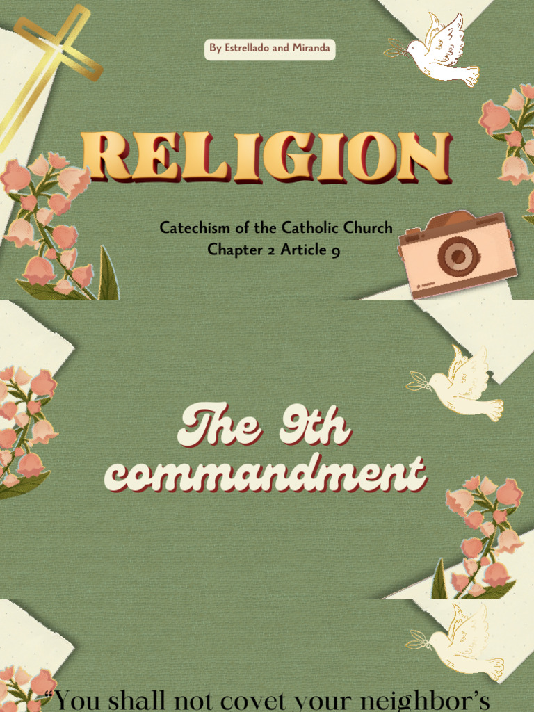 CCC-9th Commandment-Article 9 | PDF | Sin | Religious Belief And Doctrine