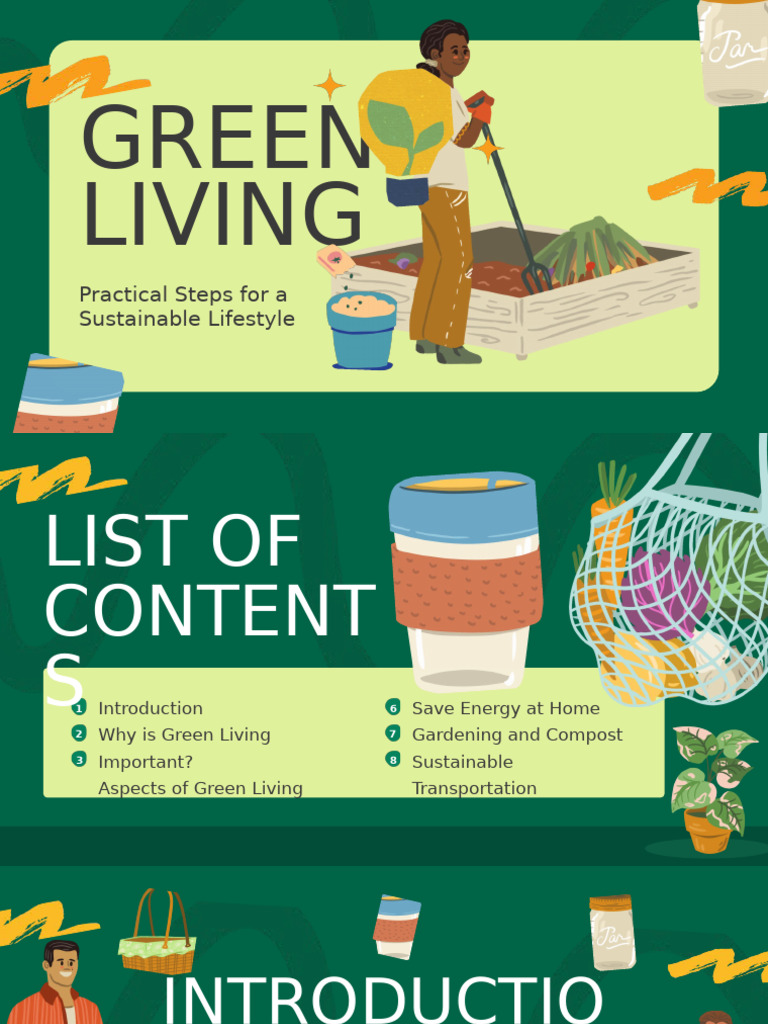 Sustainable Lifestyle Practices Guide | PDF | Compost | Energy Conservation