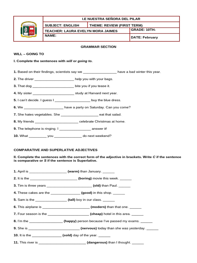 Review - 10th Grade. | PDF | Linguistics | Linguistic Morphology