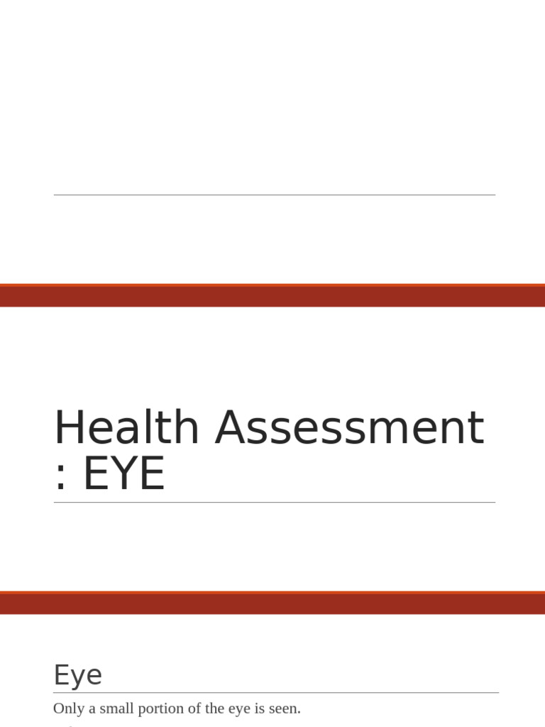Vision Assessment | PDF | Human Eye | Visual System
