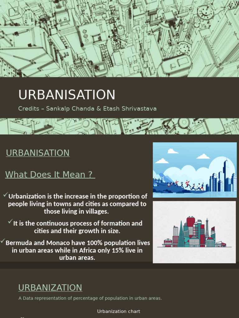 Urbanisation Final | PDF | Urbanization | Human Migration