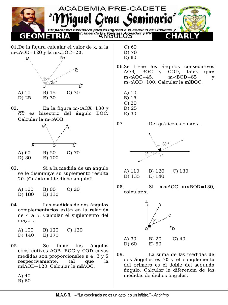 2 G Angulos MGS Charly 2023 | PDF | Geometría euclidiana | Geometría