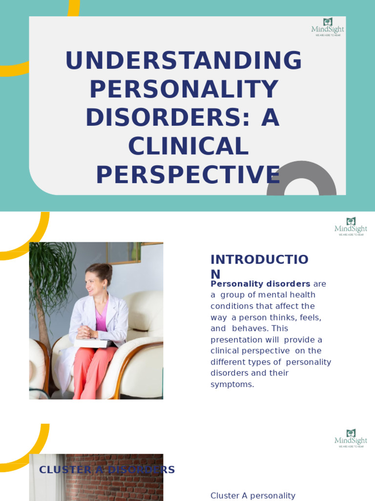 Overview of Personality Disorders | PDF | Personality Disorder | Mental ...
