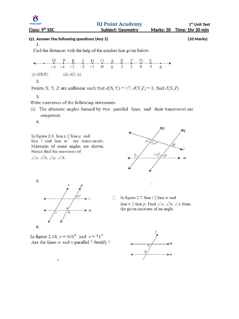Geometry Chap 1&2 | PDF