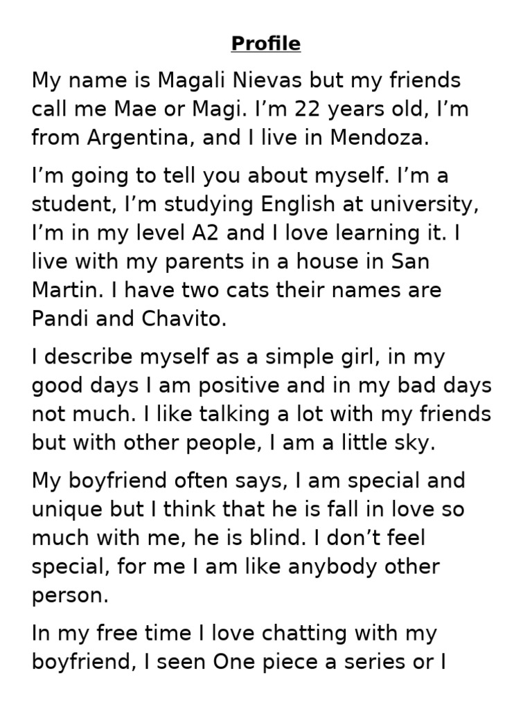 Profile Magali | PDF