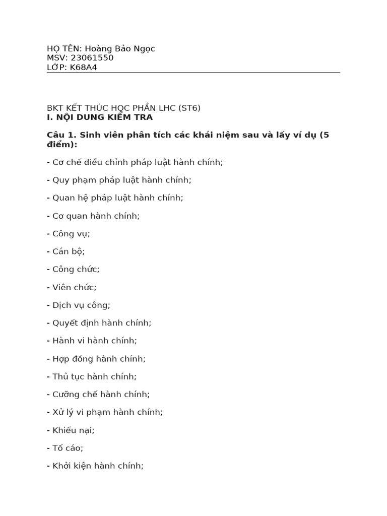 STT 63 - Hoàng Bảo Ngọc - ST6 2 | PDF