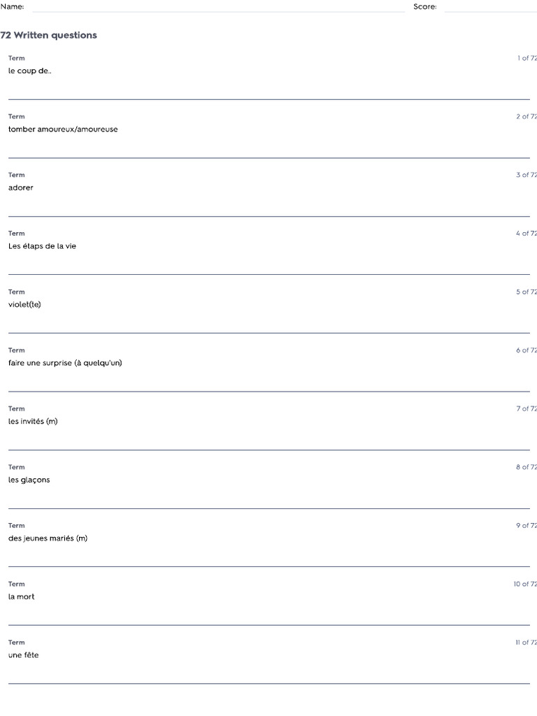 Chemin 2 Unit 1 | PDF