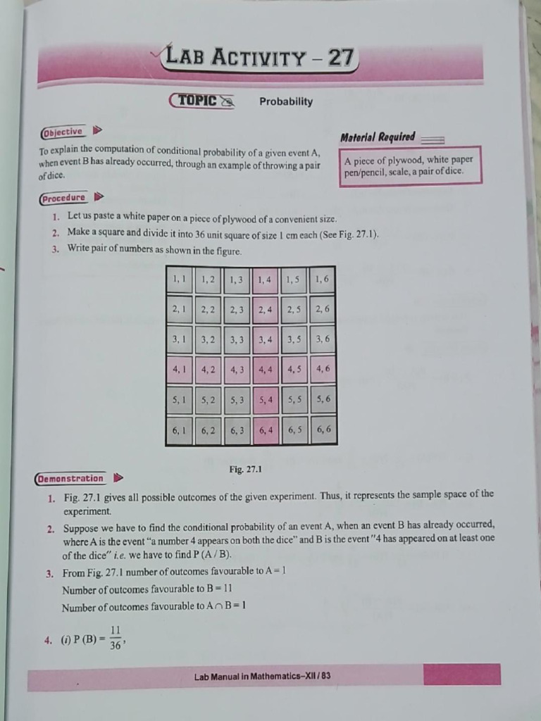 MATHS ACTIVITY 10 | PDF | Probability | Experiment