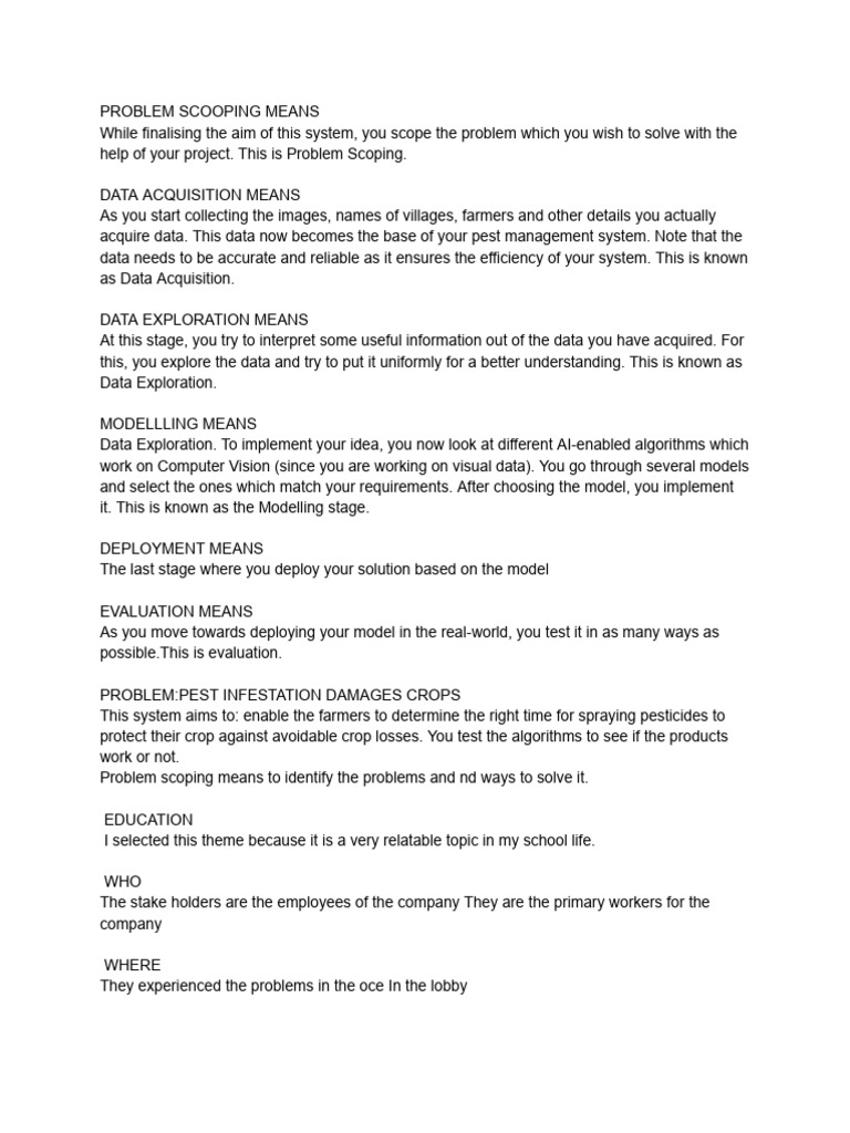 Ai Problem Scooping | PDF