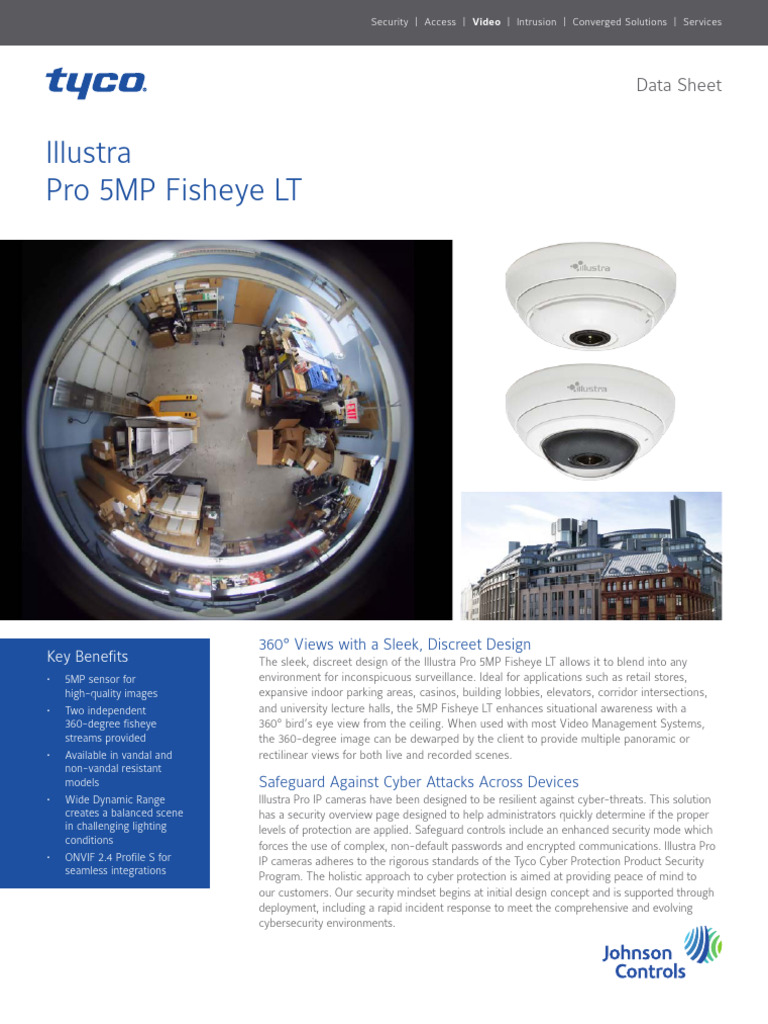 Illustra Pro 5mp Fisheye LT Data Sheet r03 - Hs - en | PDF | Ip Address ...