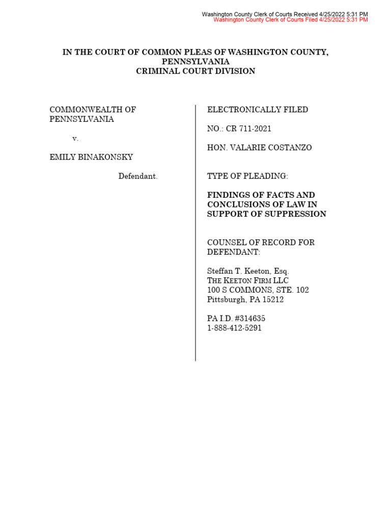 Brief in Support | PDF | Search Warrant | Probable Cause