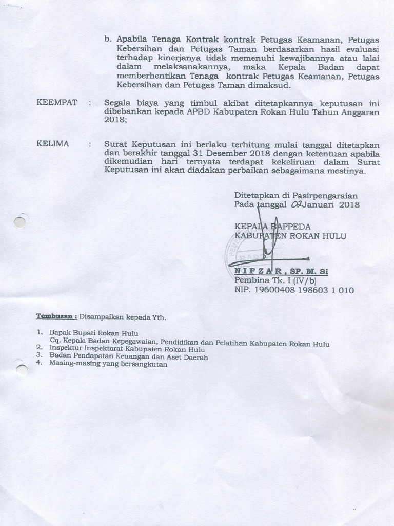 SK 2018 BAGIAN TERAKHIR | PDF