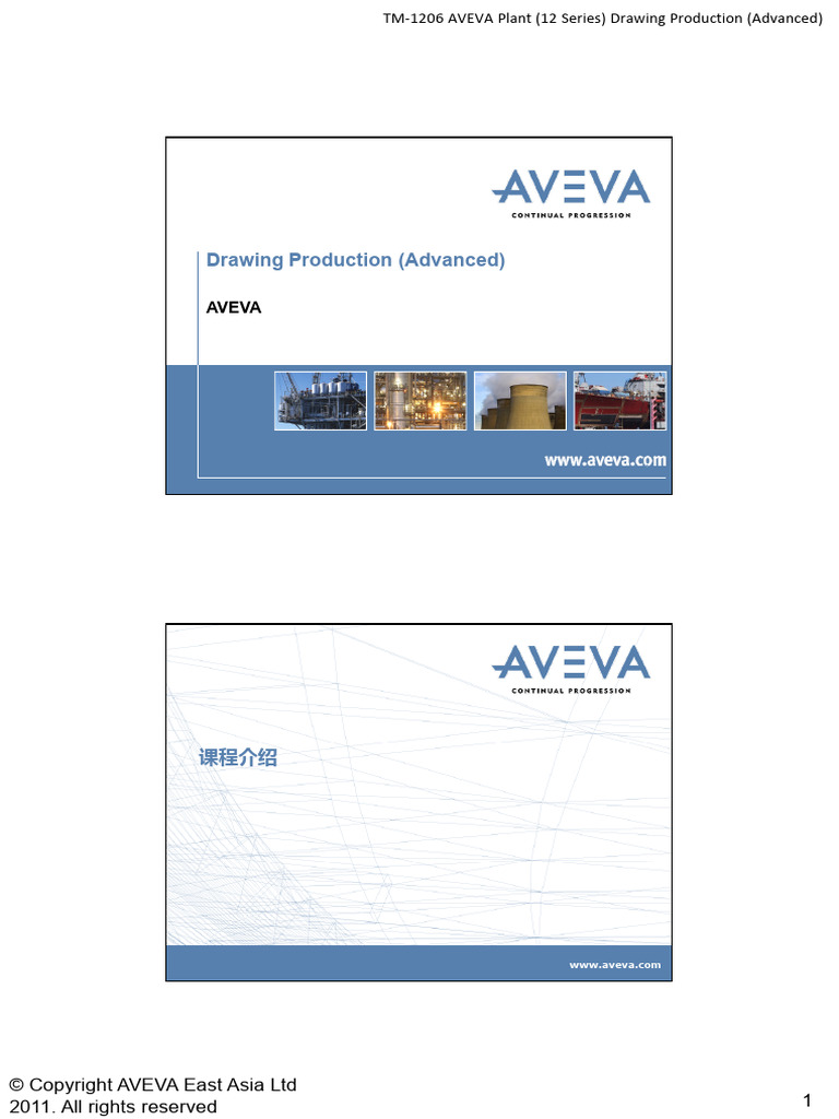 TM-1206 AVEVA Plant (12 Series) Drawing Production (Advanced) (GZ-1 ...