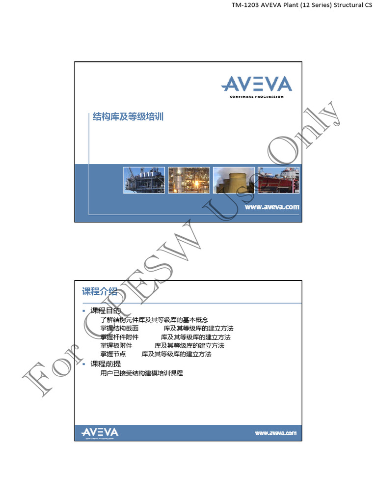 TM-1203 AVEVA Plant (12 Series) Structural CS (GZ-1) | PDF | All Rights ...