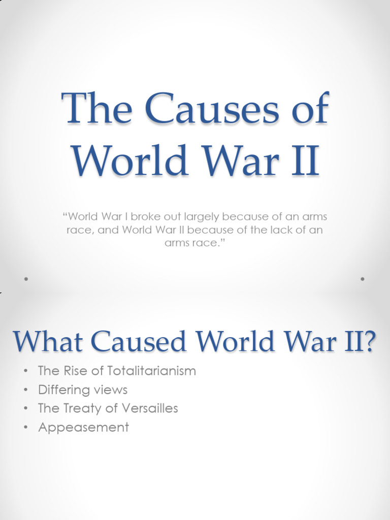 Understanding WWII Causes | PDF | World War II | Nazi Germany