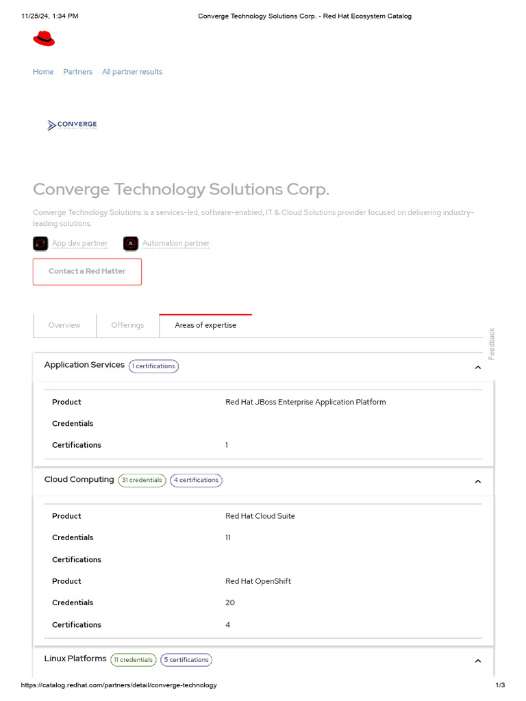 Red Hat Ecosystem Partner Overview | PDF | Red Hat | Computing