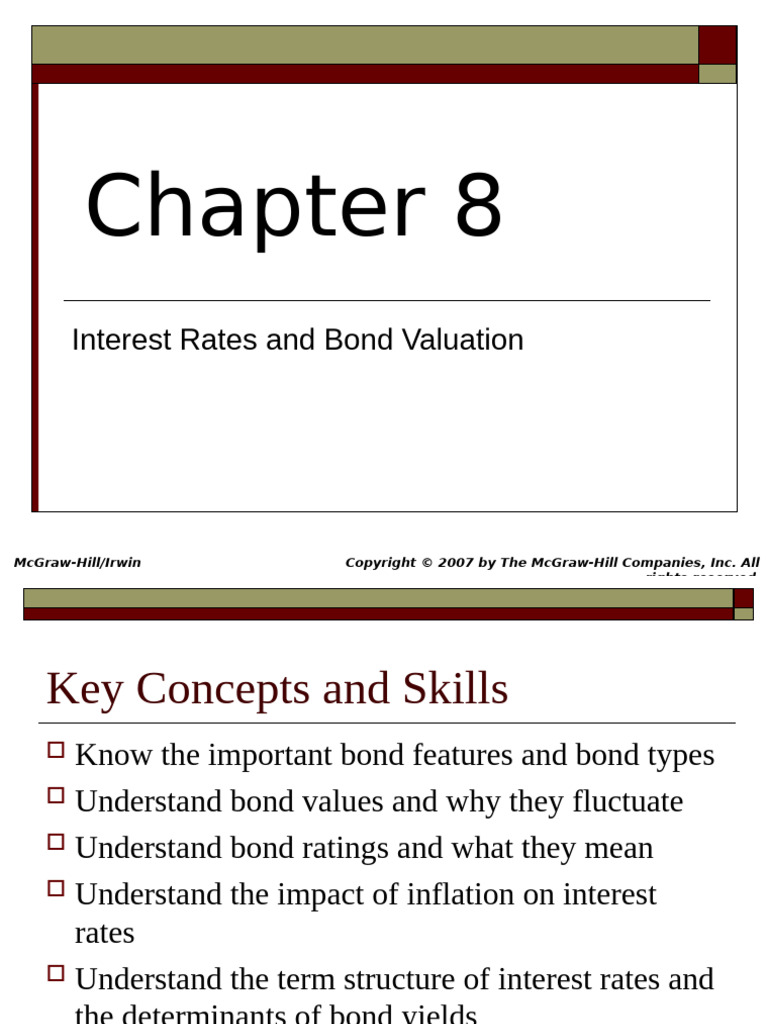Chapter 08 | PDF | Bonds (Finance) | Interest