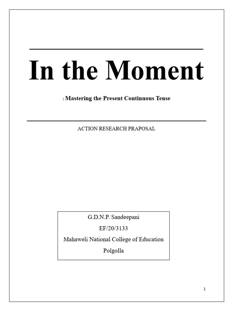 Research Pra Po Sal | PDF | Grammatical Tense | English Language