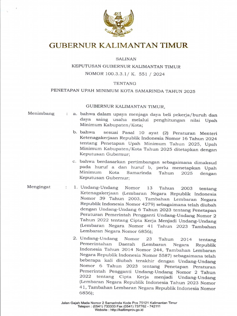 SK UMK Samarinda - 2025 | PDF