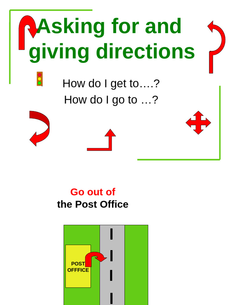 VOCABULARY GIVING DIRECTIONS | PDF