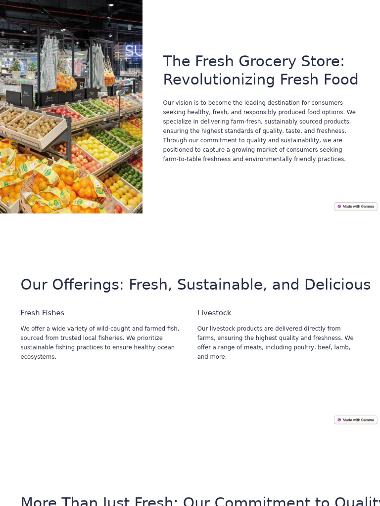 The Fresh Grocery Store Revolutionizing Fresh Food | PDF | Foods | Bakery