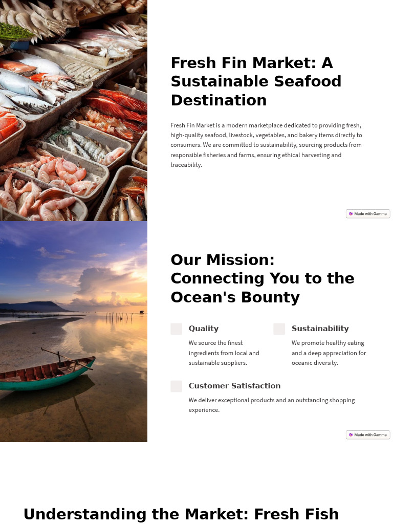 Fresh Fin Market A Sustainable Seafood Destination | PDF | Supply Chain ...