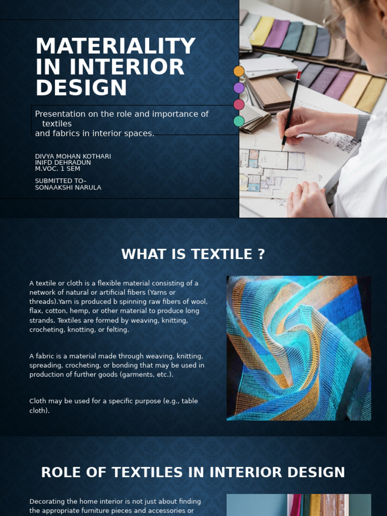 Materiality in Interior Design - Copy | PDF | Textiles | Yarn