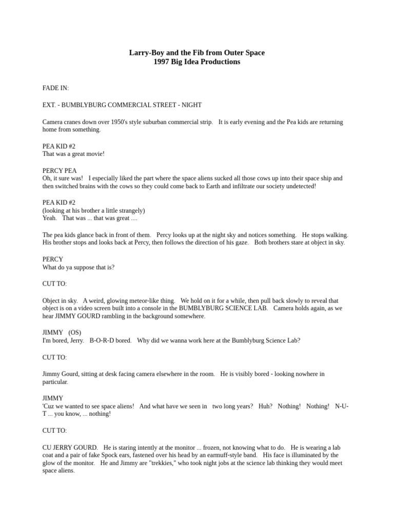 08 Larry-Boy! and The Fib From Outer Space | PDF