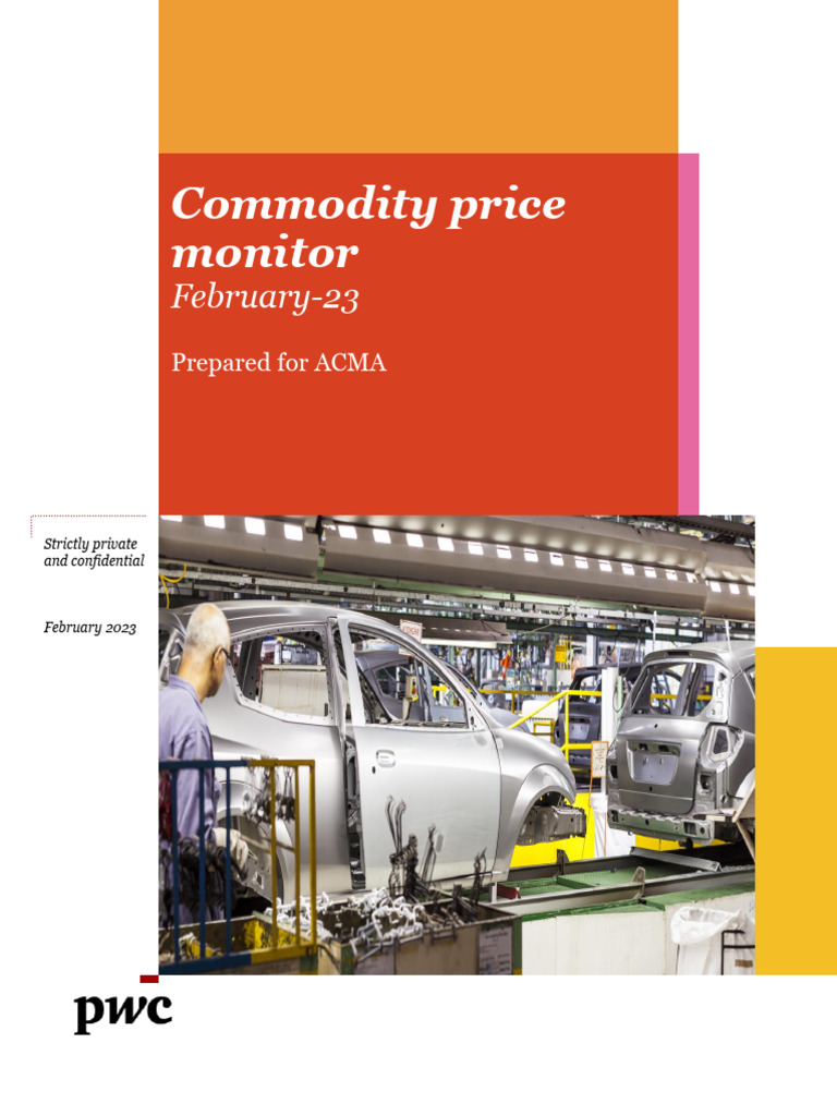 ACMA Commodity Prices Feb'2023 | PDF | Metals | Steel