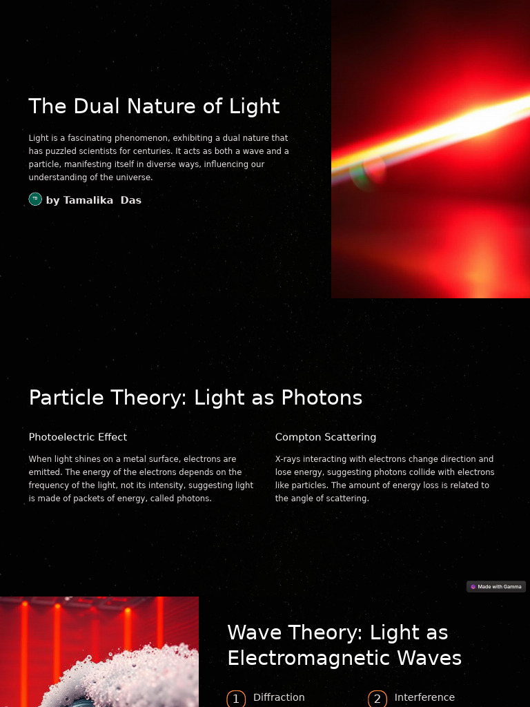 The Dual Nature of Light | PDF | Light | Waves