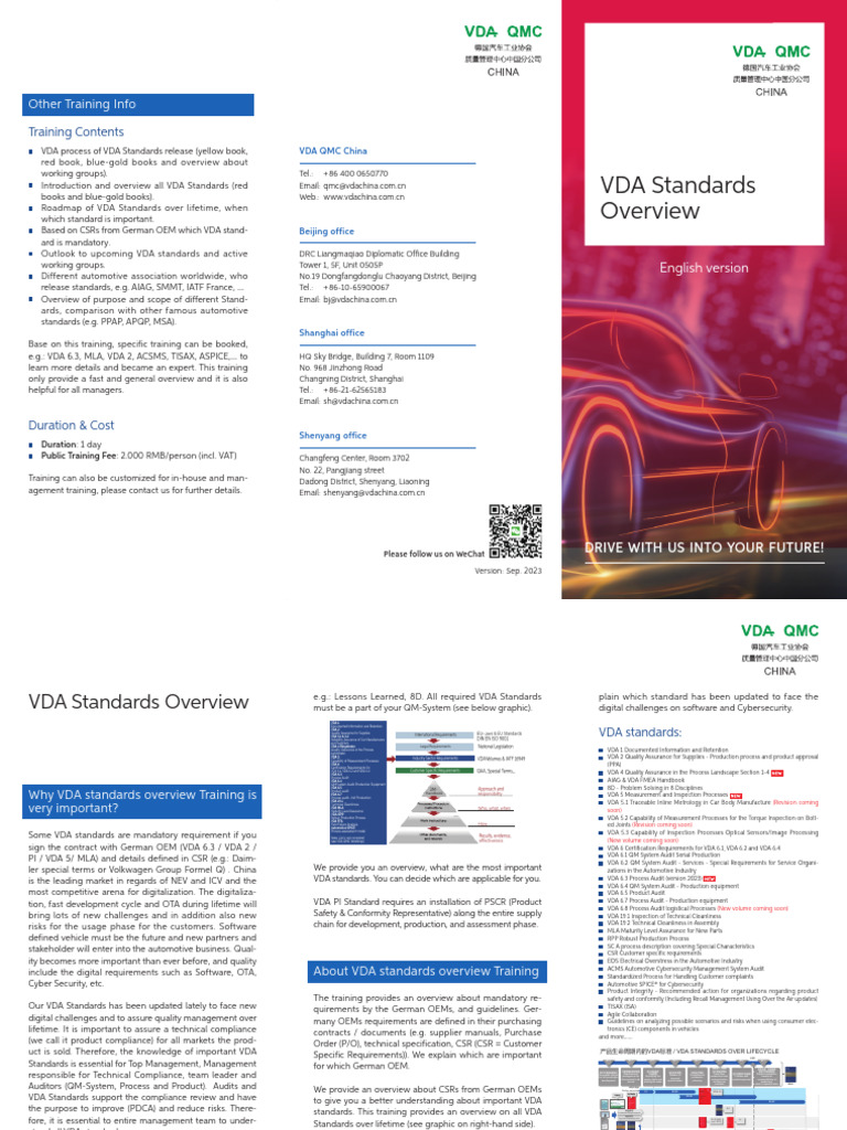 VDA Standards Overview Flyer en V3 Web | PDF | Computer Security | Security