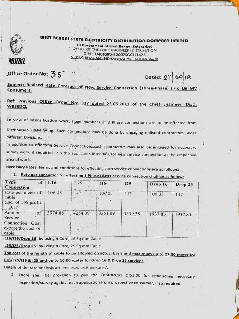 NSC Contract Rate | PDF