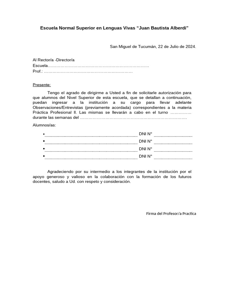 Nota Autoriz. Prcatica II | PDF