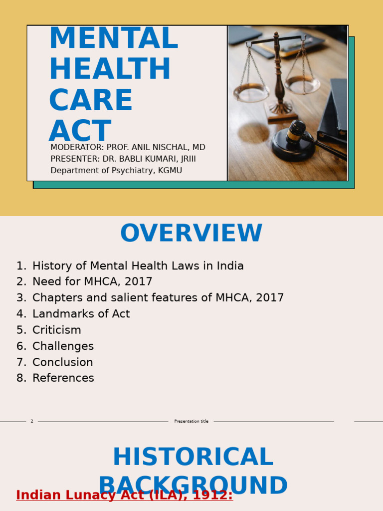 MHCA Babli | PDF | Psychiatric Hospital | Psychiatry