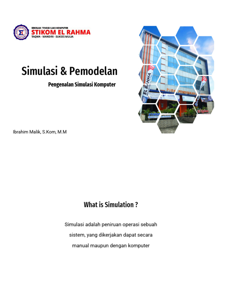 Panduan Simulasi dan Pemodelan Sistem | PDF