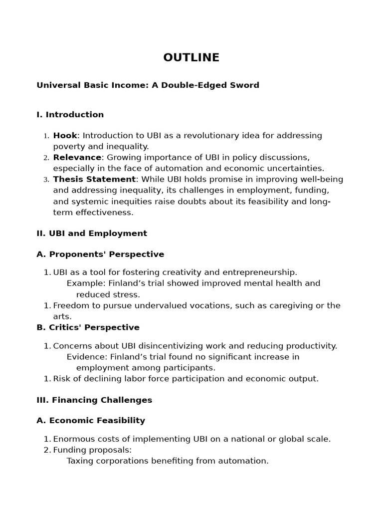ACADEMIC WRITING OUTLINE FOR ARGUMENTATIVE -2 | PDF | Economic ...
