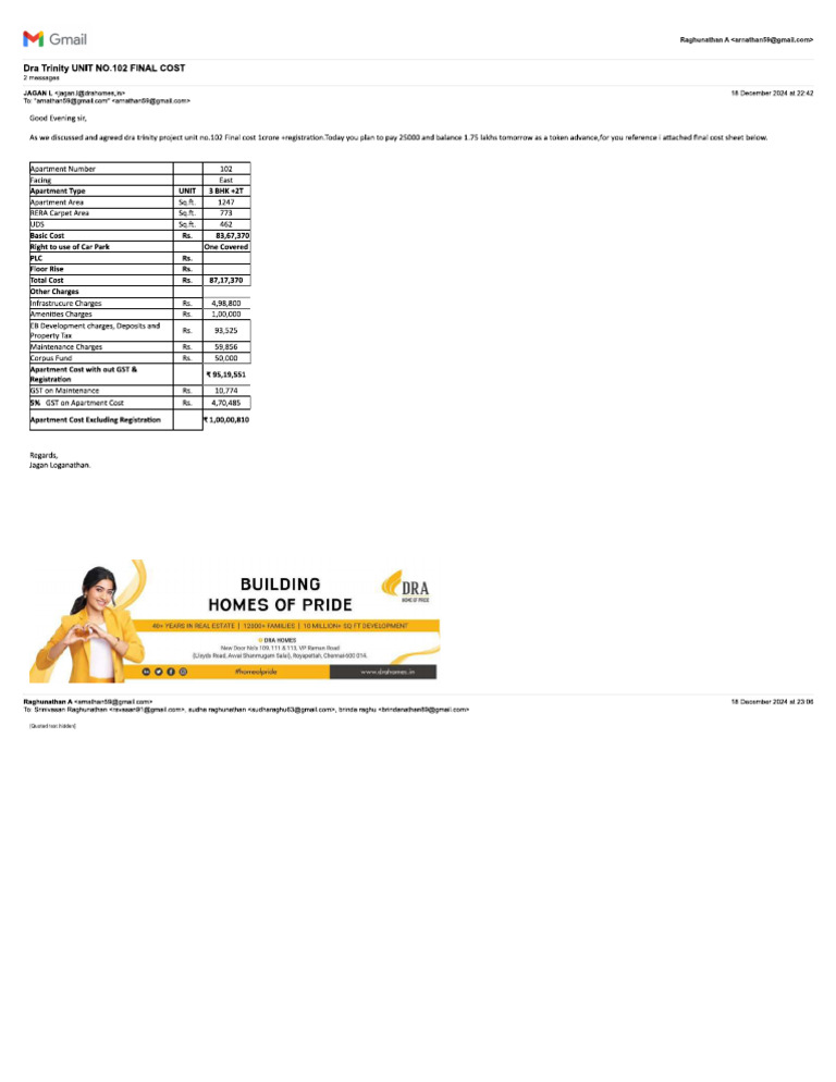 DRA Trinity Flat Quotation | PDF