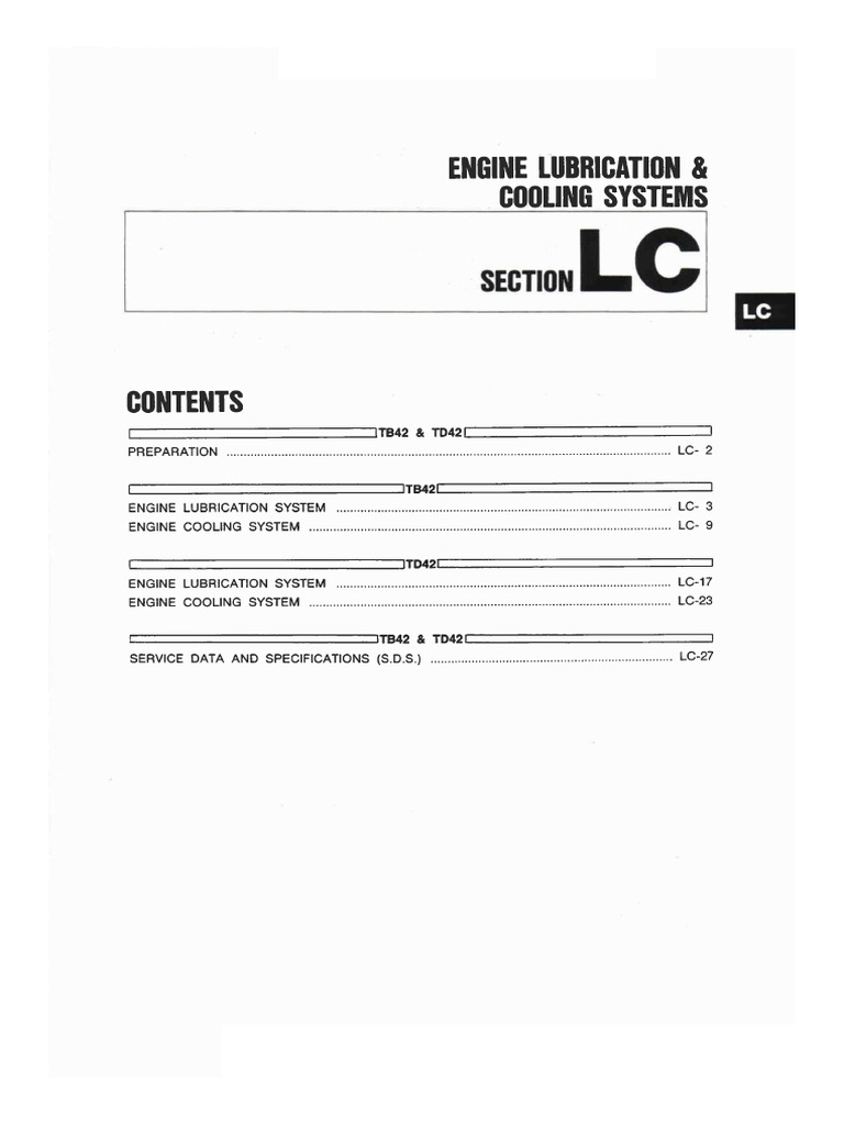 Engine Lubrication & Cooling Systems | PDF
