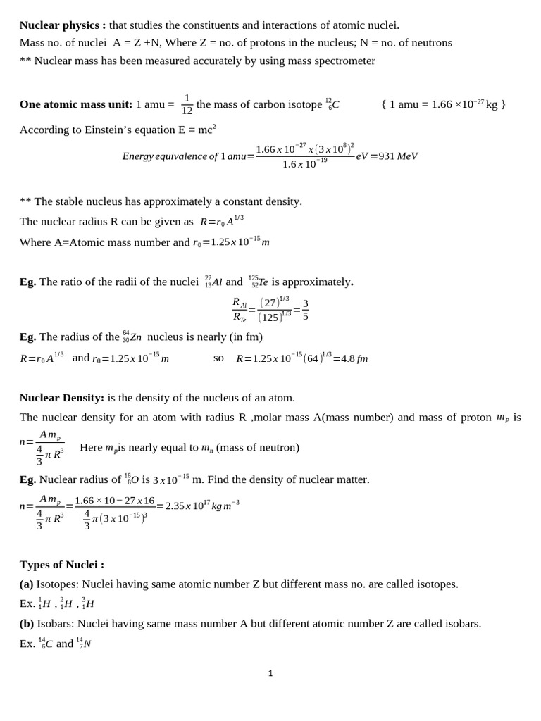 Nuclei | PDF | Atomic Nucleus | Isotope