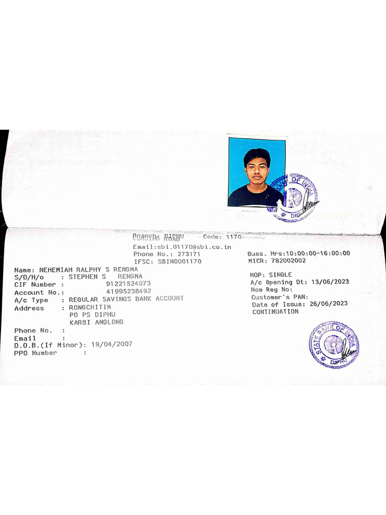 Bank Passbook (2) | PDF