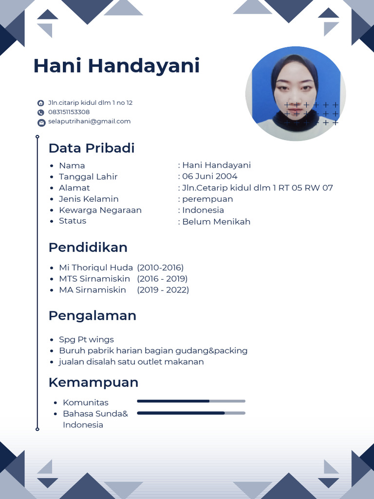 Cv. Hani Handayani | PDF